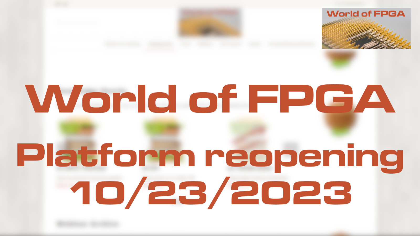 Webinars - World of FPGA by David Kirchner